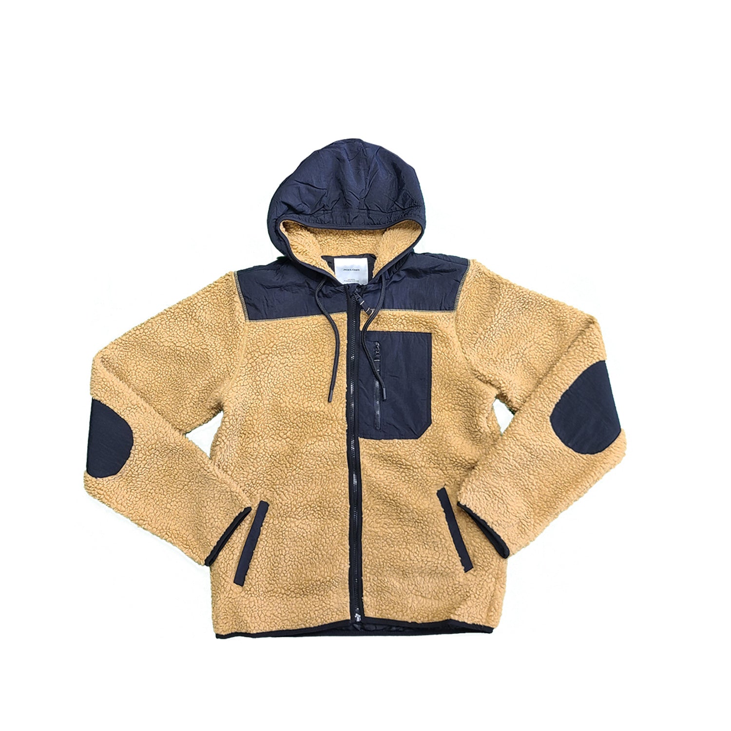 Jack & Jones Men's Brown Jacket Authentic Sherpa Teddy Fleece (S05 ...