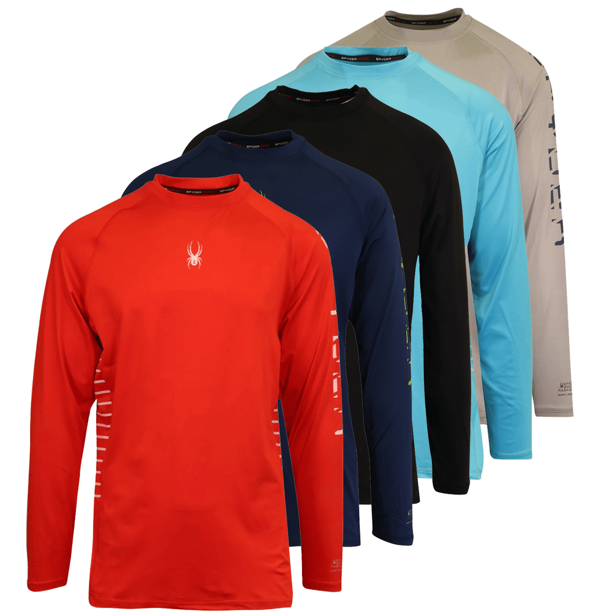 Spyder Men's T-Shirt UPF30+ Rash Guard Long Sleeve – Spotted Clothing